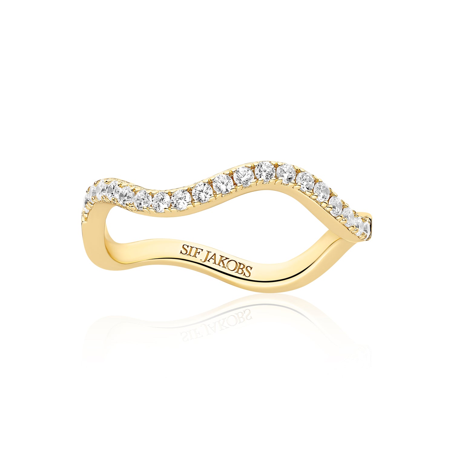 Ring Ellera Waves - Sterling Silver/18K Gold Plated | Sif Jakobs – Sif ...